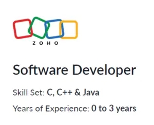 Software Developer Jobs for Freshers at Zoho - Biggest Opportunity Of 2023 - GeeksGod