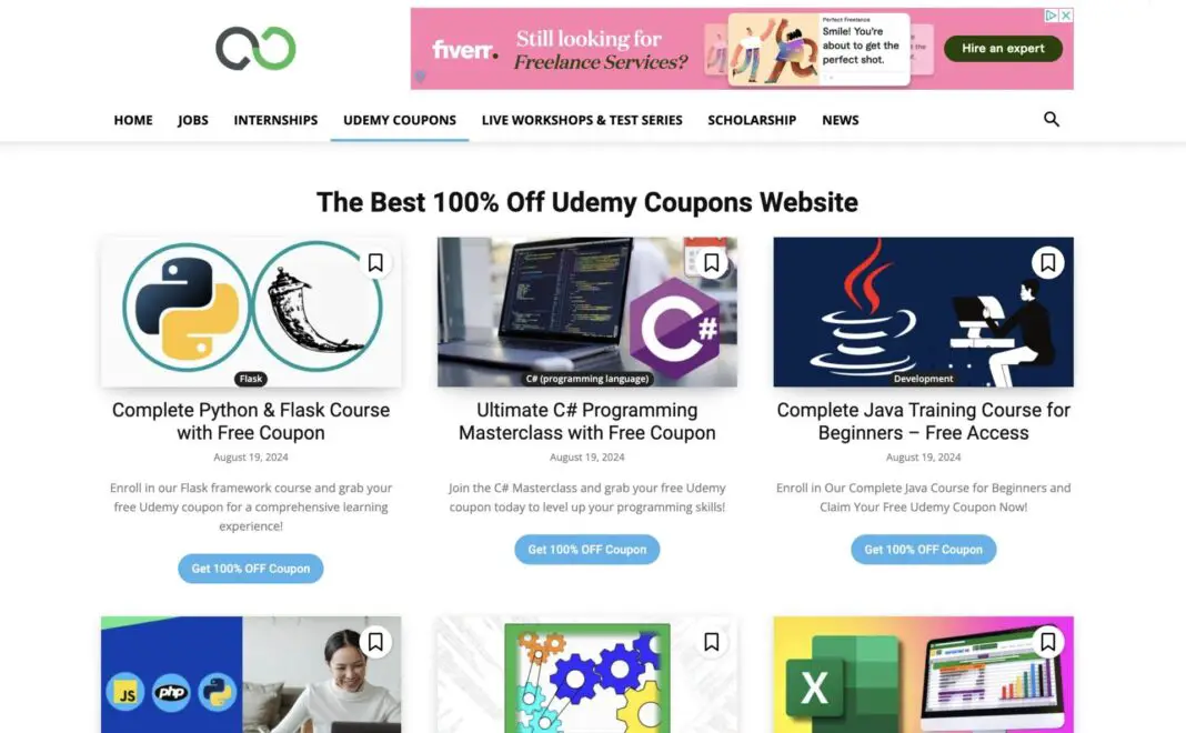 The Best 100% Off Udemy Coupons August 2024 - GeeksGod