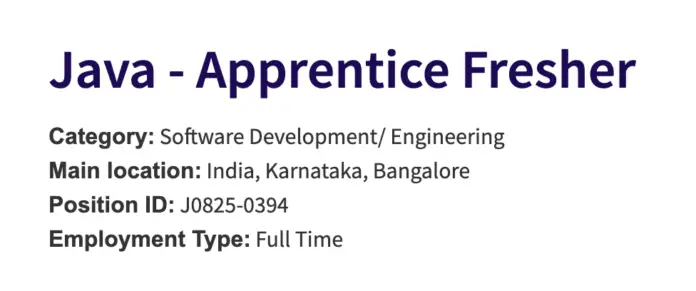 Freshers Job For Java Developer by CGI | Careers 2025 - GeeksGod